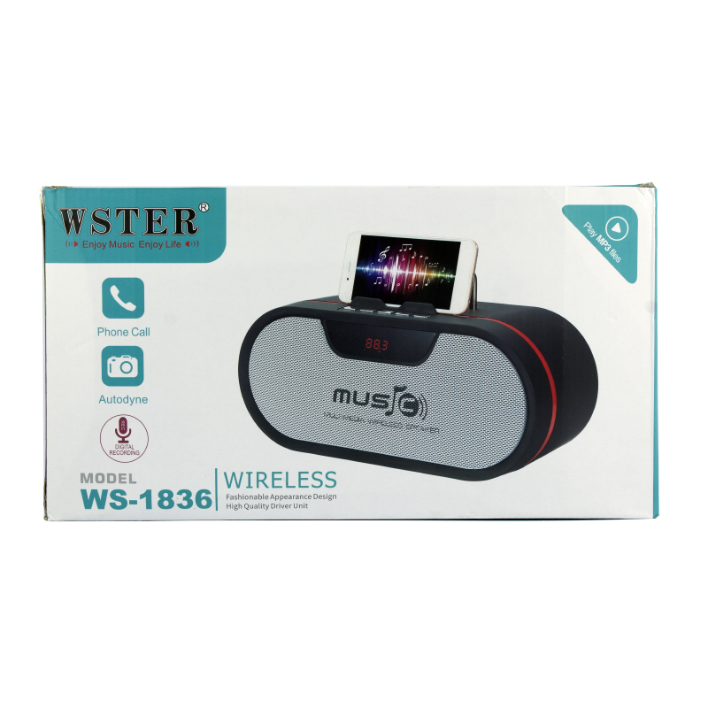 Беспроводная блютуз колонка Wster WS-1836 оптом